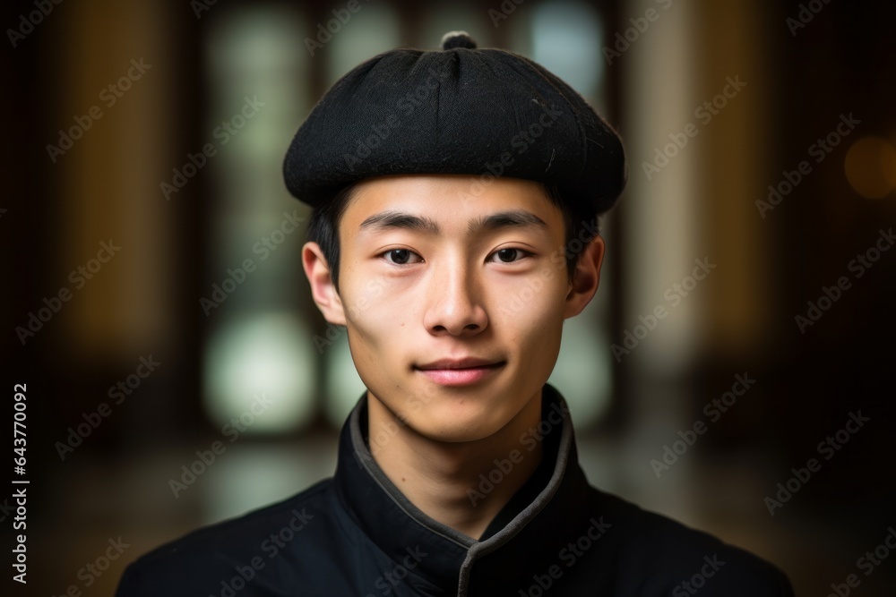 Headshot portrait photography of a glad boy in his 20s wearing a ...