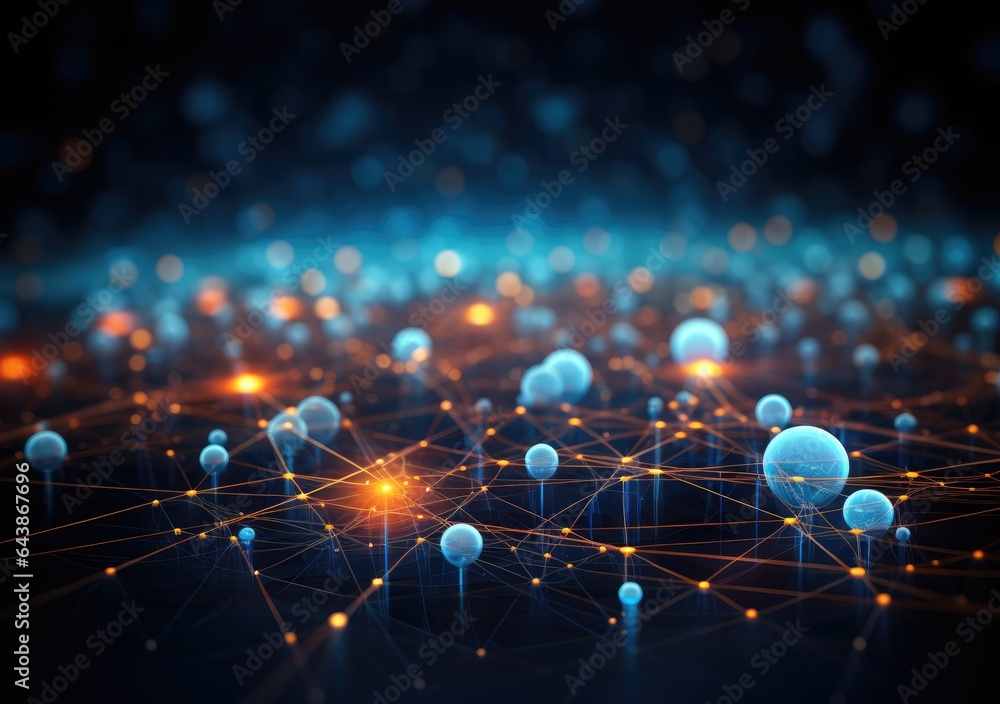 quantum abstract technology background. Hardware quantum form. Future ...