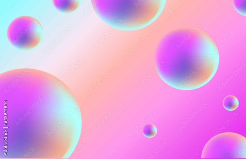 Pastel color gradient background, purple pink turquoise yellow blurred ...