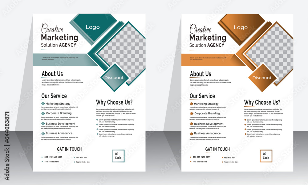 Corporate vertical concept business flyer poster template,Creative and ...