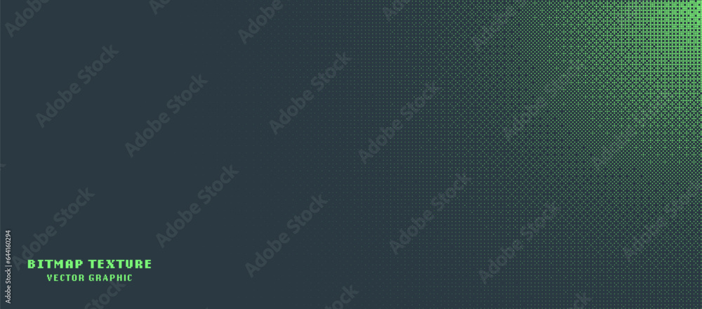 Dither Pattern Bitmap Texture Halftone Radial Gradient Vector Panoramic Abstract Background. 8 ...