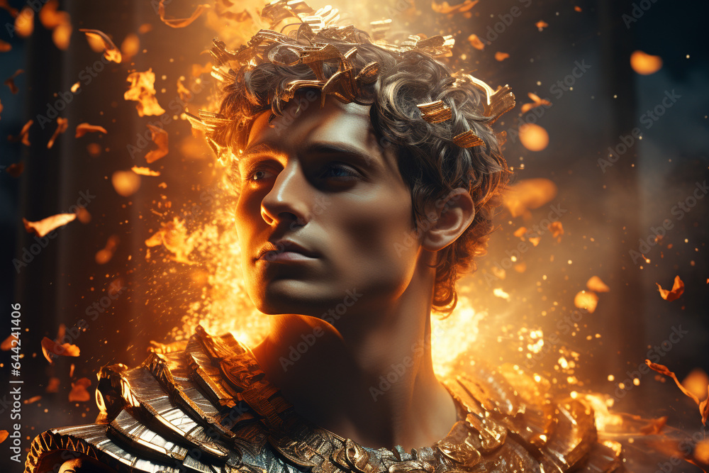 Apollon - in Greek and Roman mythology, the god of light, radiant ...