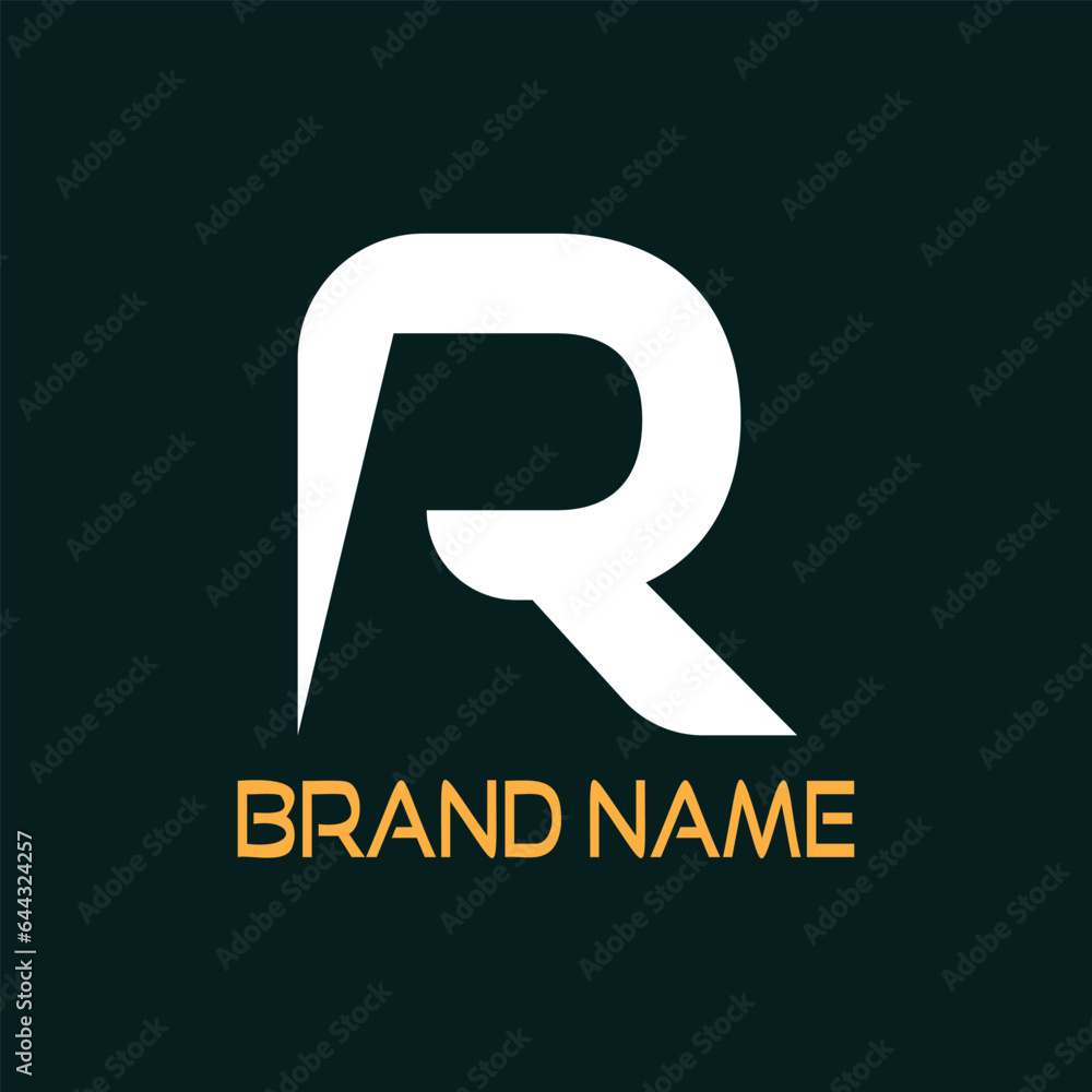 ***Letter R logo ***EPS file ***Editable Text And Color ***CMYK Colors ...
