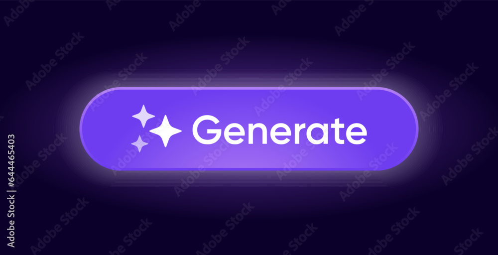 Generate AI button. Artificial intelligence icon. Machine learning ... Generate AI button. Artificial intelligence icon. Machine learning ...