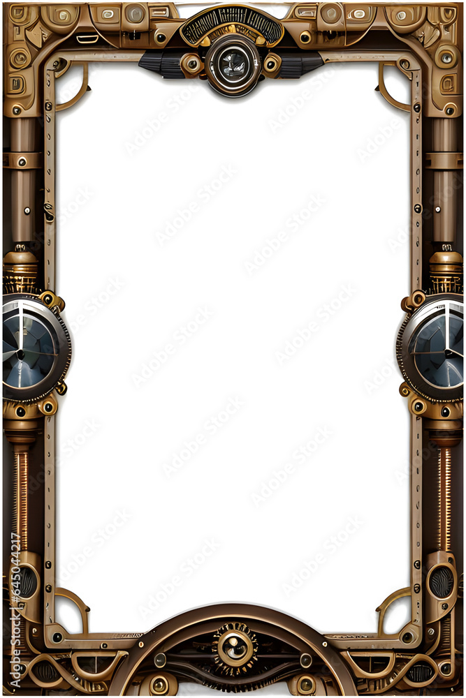 Steam Punk Border Frame Transparent Background PNG Images Stock ...