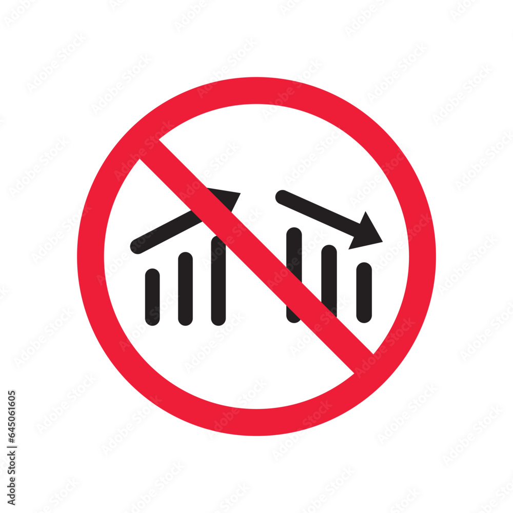 Stock-Vektorgrafik „Forbidden prohibited warning, caution, attention ...