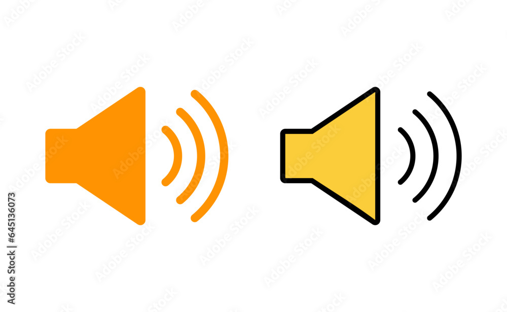 Speaker icon set for web and mobile app. volume sign and symbol ...