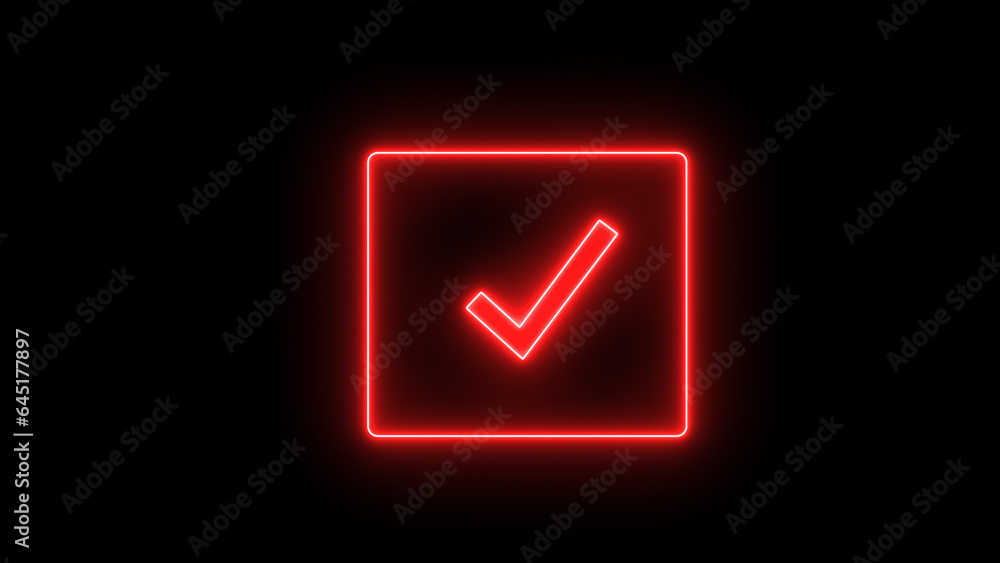 Right check marks. Checkmark red icons, isolated. Simple check marks ...