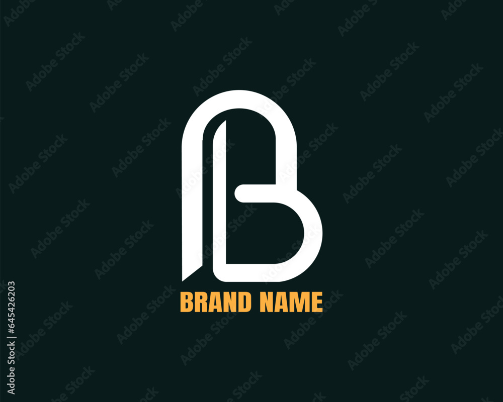 Letter logo. B letter ,EPS file, Editable Text And Color, CMYK Colors ...