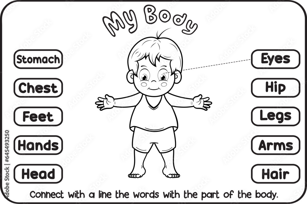 Página Para Colorear Del Cuerpo Humano