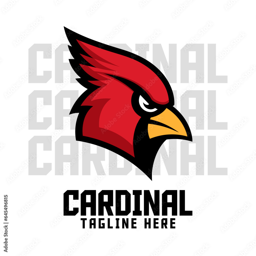 Explore Sport and Esport Logo Design: Cardinals Logo Icon Badge Emblem ...