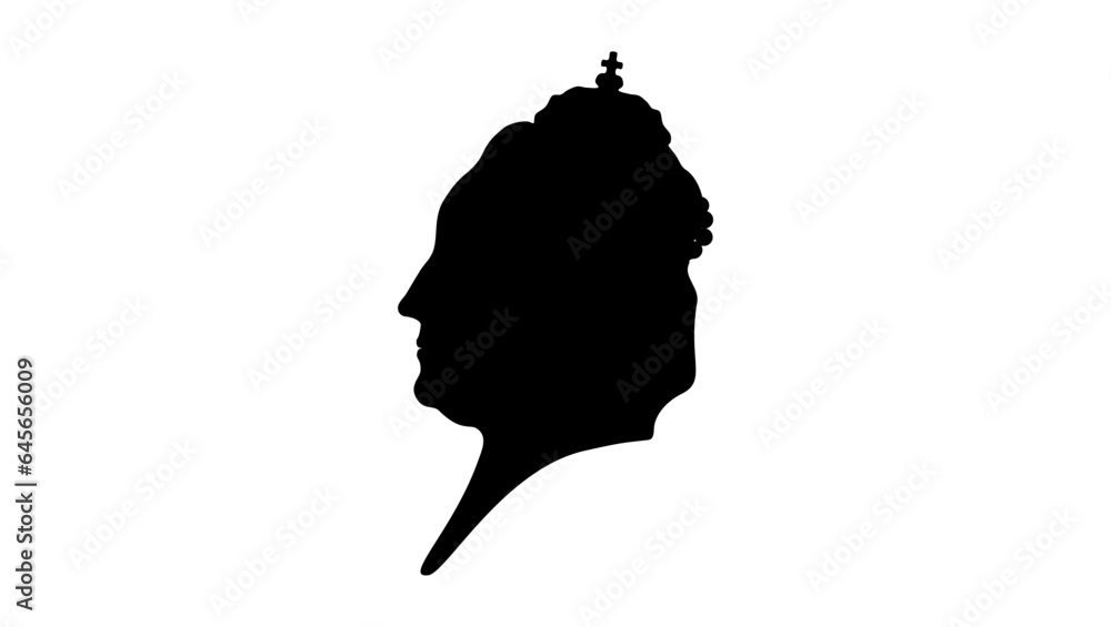 Catherine the Great silhouette Stock Vector | Adobe Stock