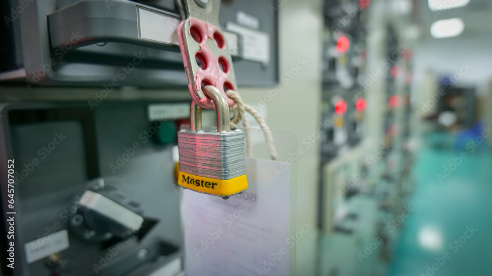 Lockout Tagout or LOTO. A key used to disconnect the energy system to ...