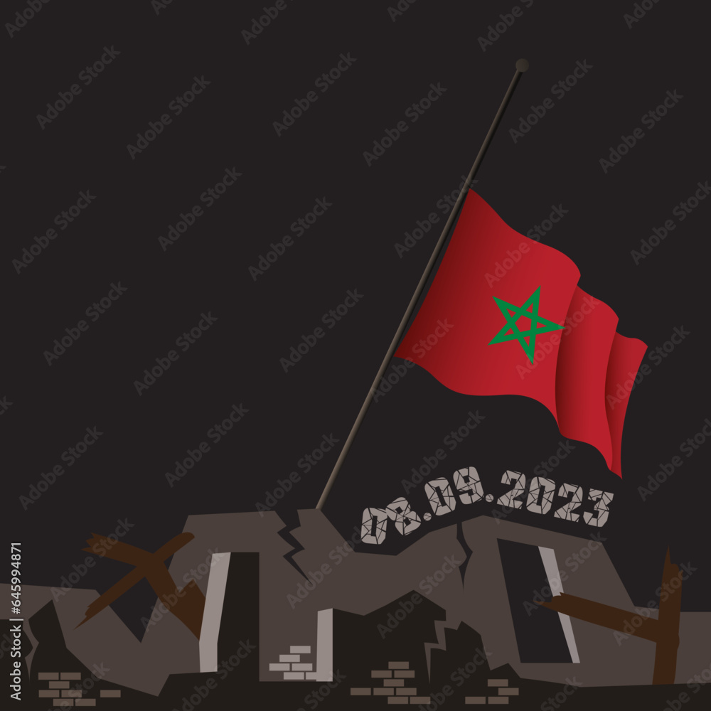 Catastrophic devastating earthquake in Morocco. Natural disaster in ...