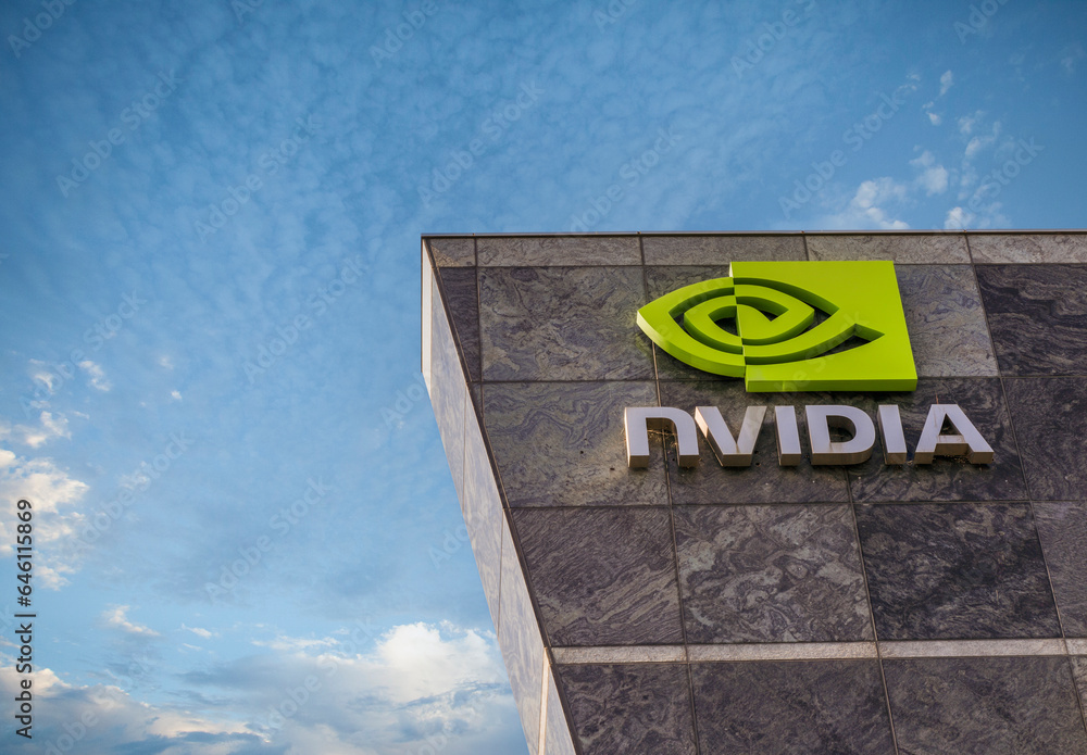 nVidia building sign in Santa Clara, California Stock Photo | Adobe Stock