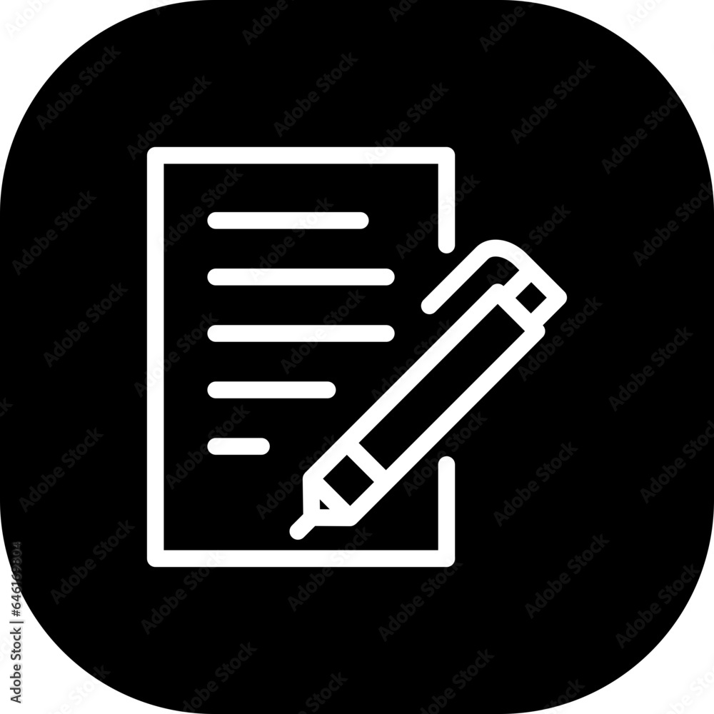 Document startup pitch deck icon with black outline style. document ...