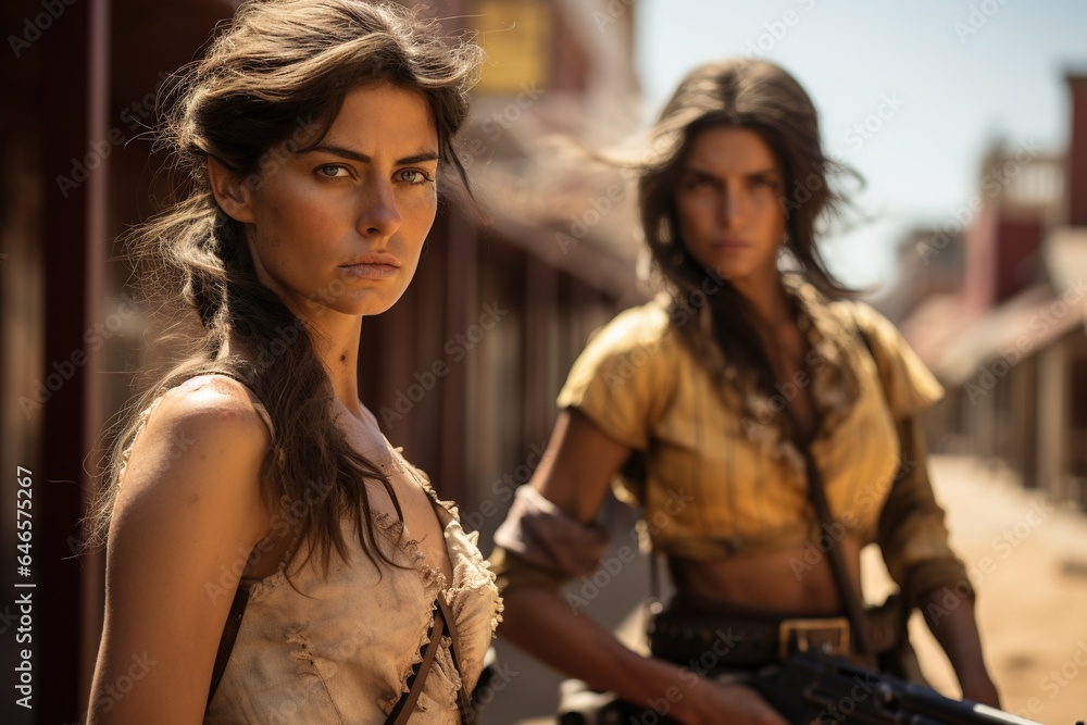 Wild West girls, westerns, outlaws and bandits, sheriffs, robbers and ...