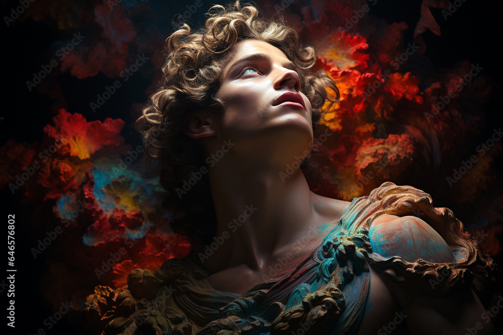 Apollon - in Greek and Roman mythology, the god of light, radiant ...