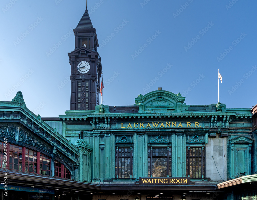 Hoboken, NJ - US - Sept 7, 2023 Landscape exterior view of the Beaux ...