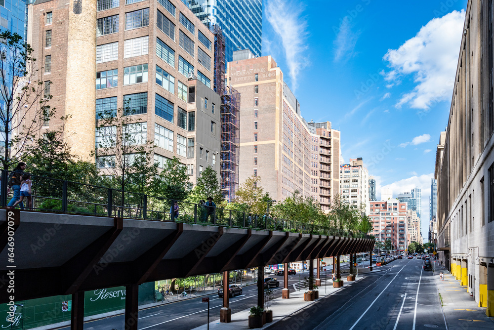 The High line walk NYC. Stock Photo | Adobe Stock
