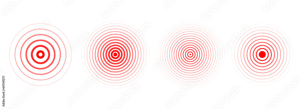Icon Red Dot Rings