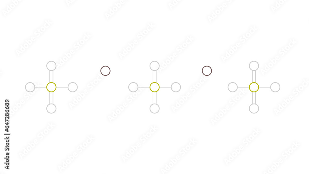 aluminium sulfate molecule, structural chemical formula, ball-and-stick ...