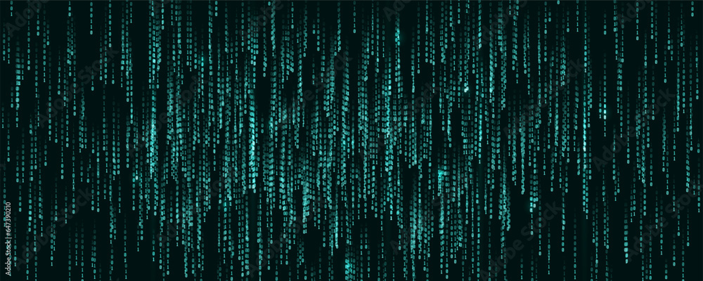 Binary computer code. Cyber background constructed with numbers one and zero. Vector ...