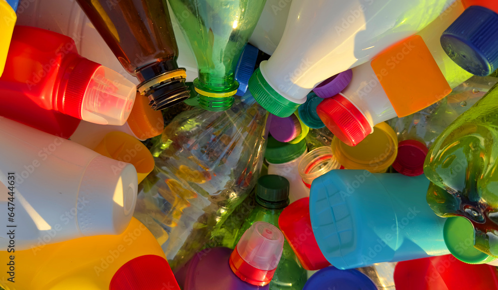 Recycling Plastic Bottle Caps. Plastic Material is Recyclable. Remove ...