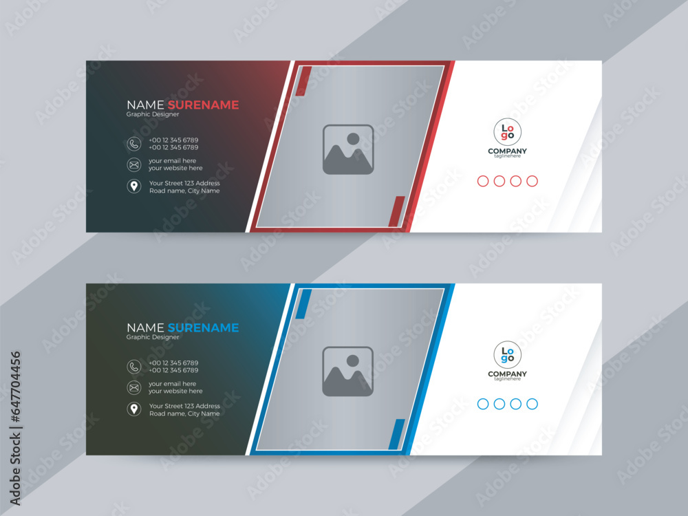 Corporate, Modern and Professional Email Signature. Creative ...