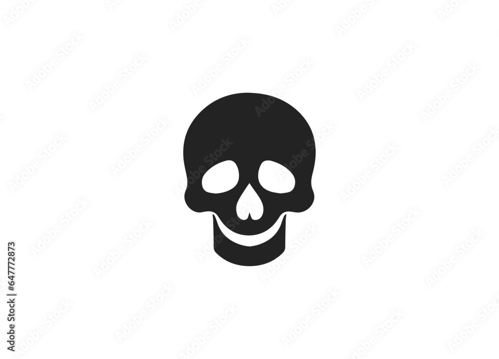 Skull Human Vector Deaths head. Mortality symbols. Hellspawn. Satanic ...