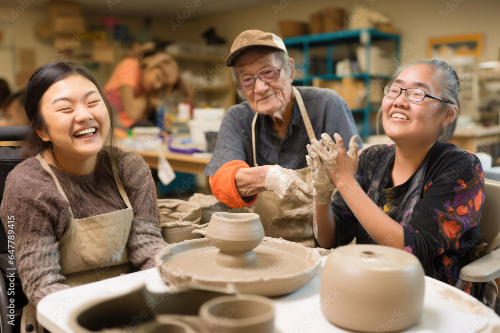 Triumph in Detail: Young Diverse Students with Autism Craft Clay Pots ...