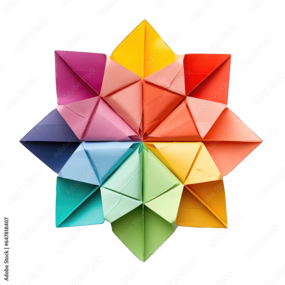 Origami Fortune Teller/Cootie Catcher isolated on transparent ...