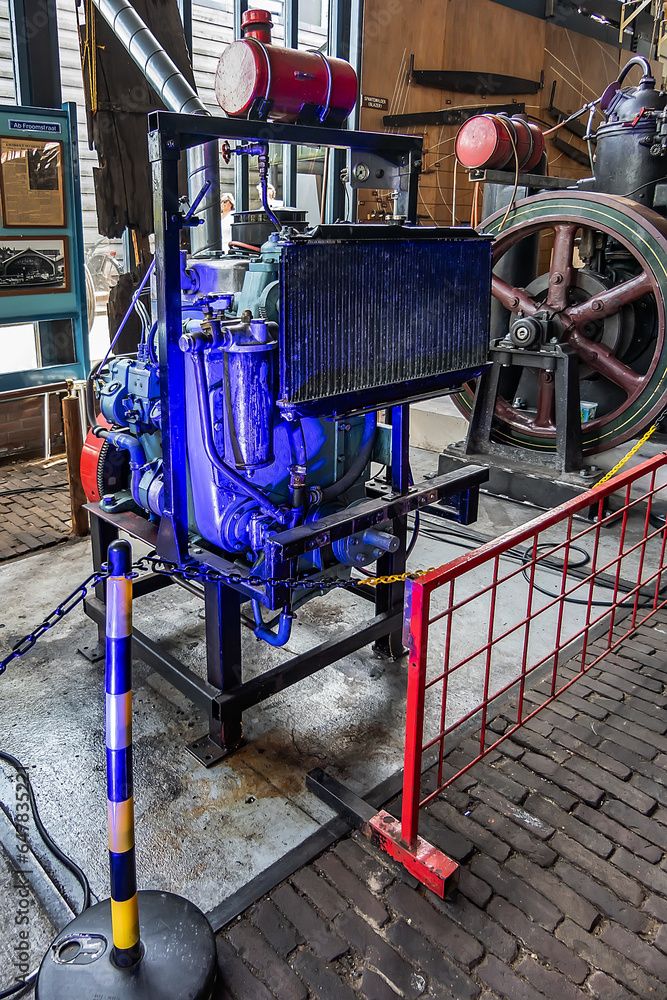 Stock-Foto „Interior of ‘t Kromhout Museum. ‘t Kromhout Museum provides ...