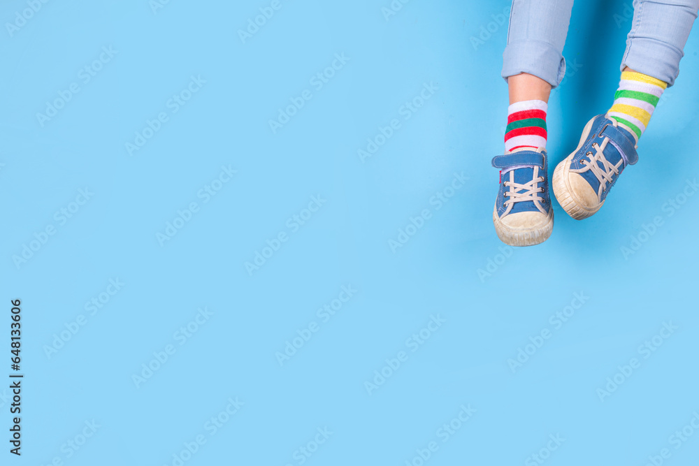 Stock-Foto „Odd Socks Day, Lonely Sock Day. Anti-Bullying Week, Down ...