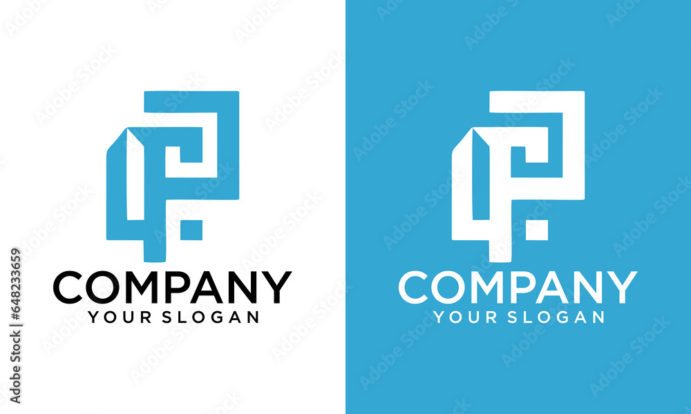 PCW letter logo design in illustration. Vector logo, calligraphy ...