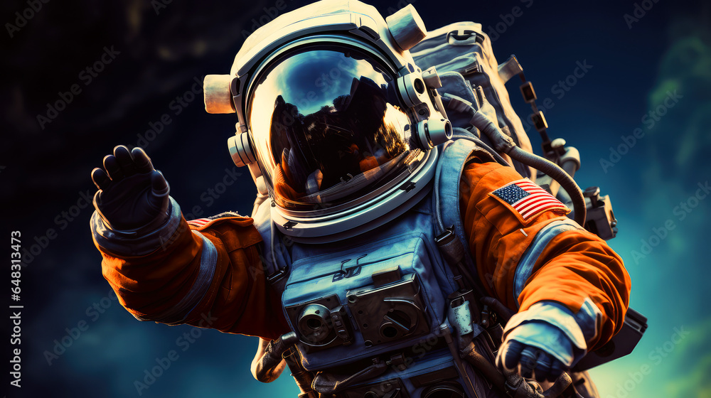 Cosmic Voyager: An Astronaut's Journey in the Vastness of Space as ...