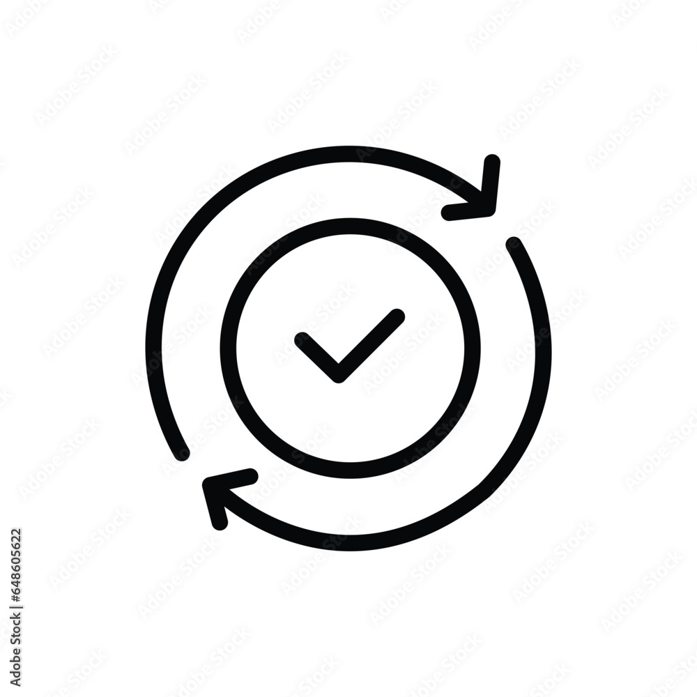 Vector de Stock round convenient icon like easy pay or update. concept ...