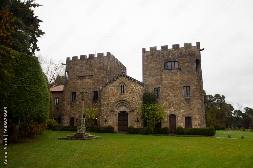 Photos in the interior gardens of the Pazo de Meiras is a manor house ...