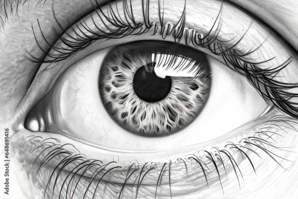 Intense Stare: Captivating Penetrating Eye, Revealing the Soul's ...