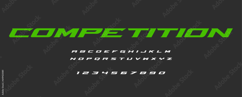 Racing competition lettering vector graphic apparel clothing prints eps ...