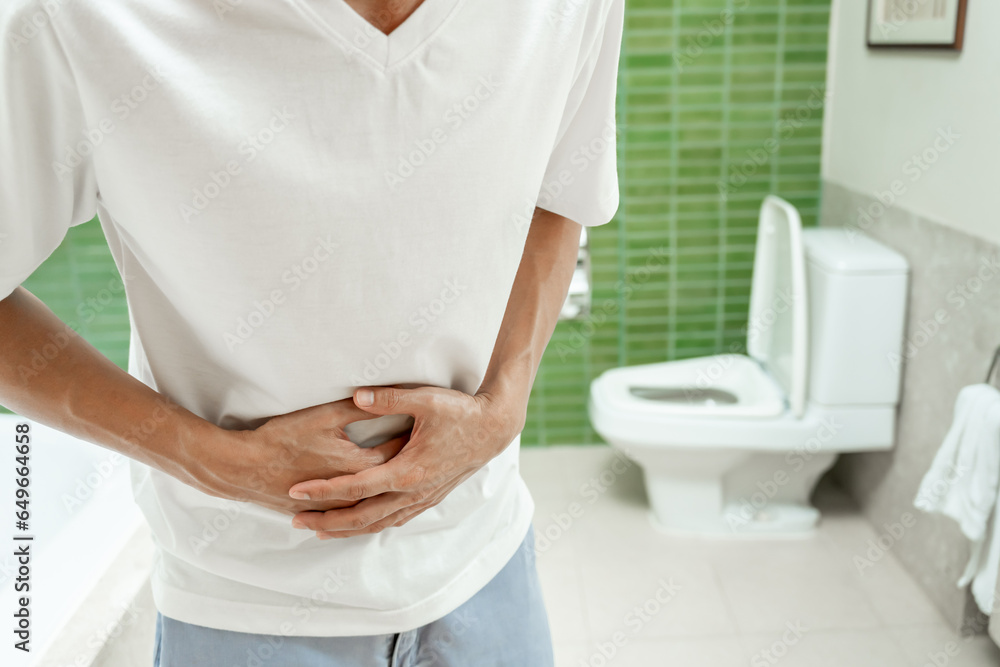 stomach ache. Asian women have abdominal pain, indigestion, gastritis, menstrual cramps ...