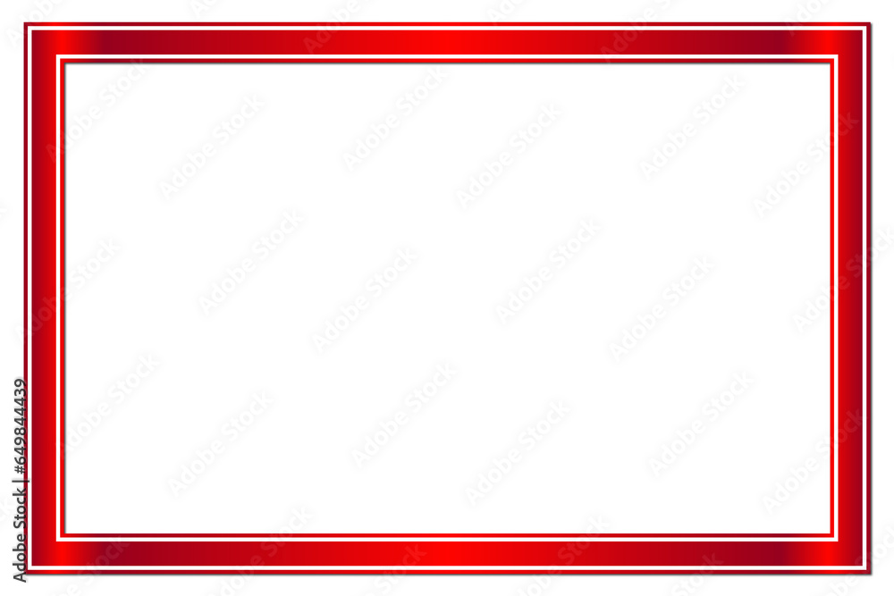 Red Rectangle frame border Stock Photo | Adobe Stock