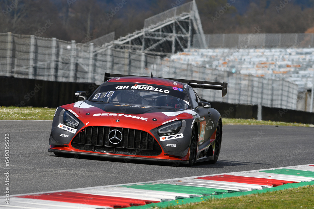 Scarperia, 23 March 2023: Mercedes-AMG GT3 of AKKODIS ASP Team driven ...
