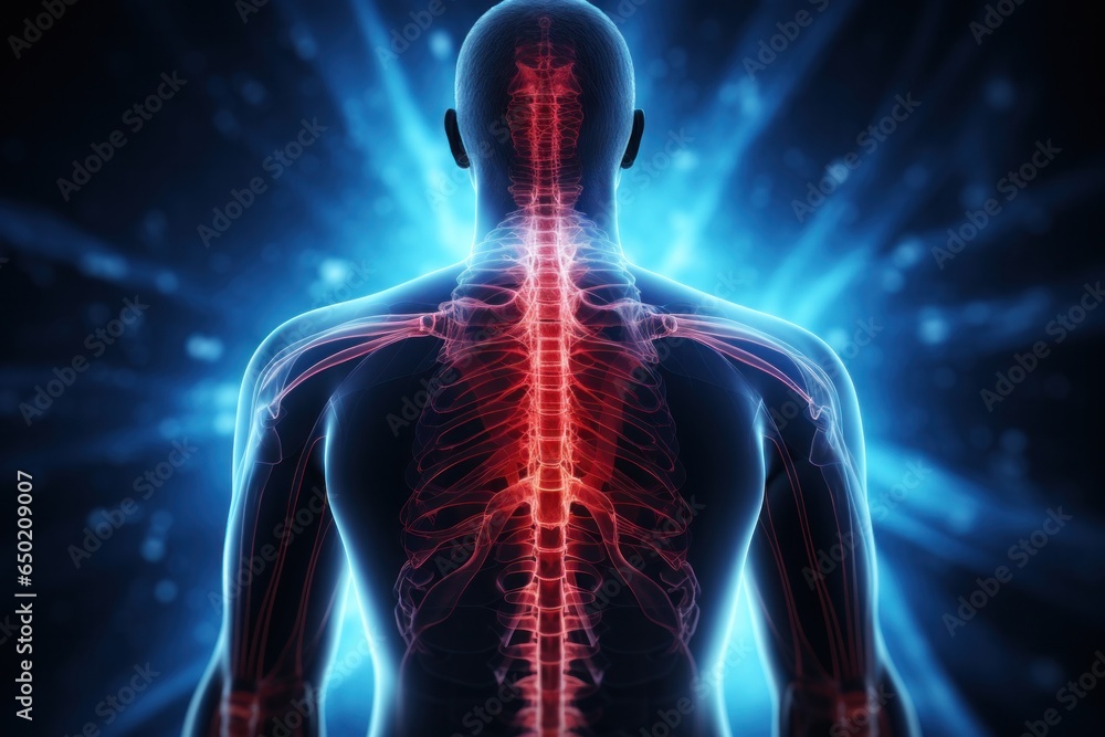 Man Low Back Pain From Osteoporosis And Osteoarthritis. Details of ...