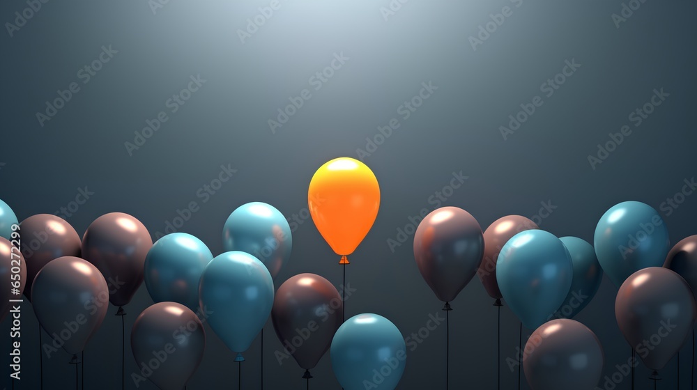The concept of standing out, leadership, originality, and independence ...