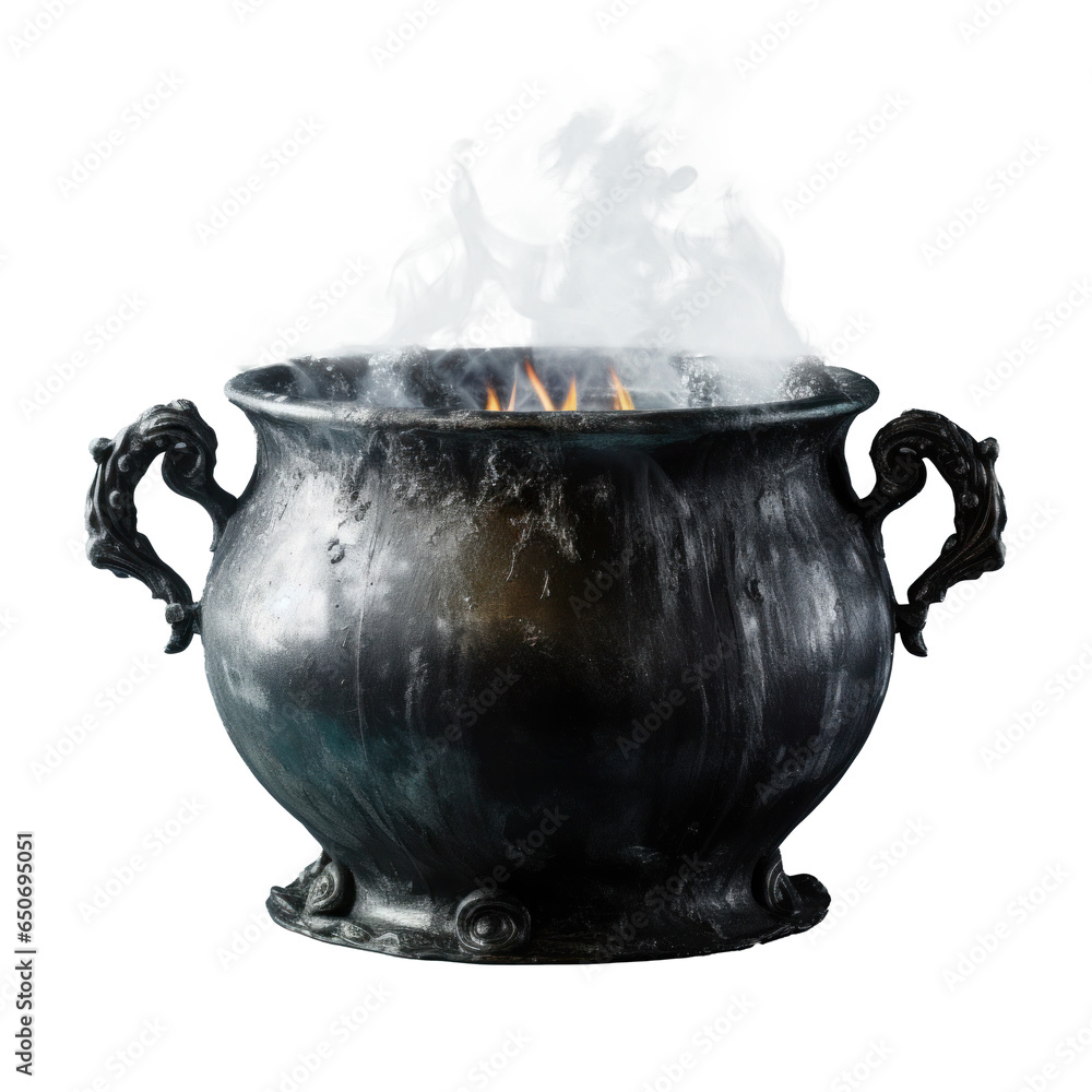 Witch's cauldron, png file of isolated cutout object with shadow on ...
