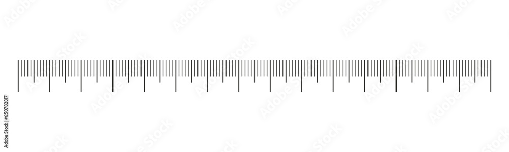 Ruler scale. Measuring chart with 15 centimeters. Length measurement ...
