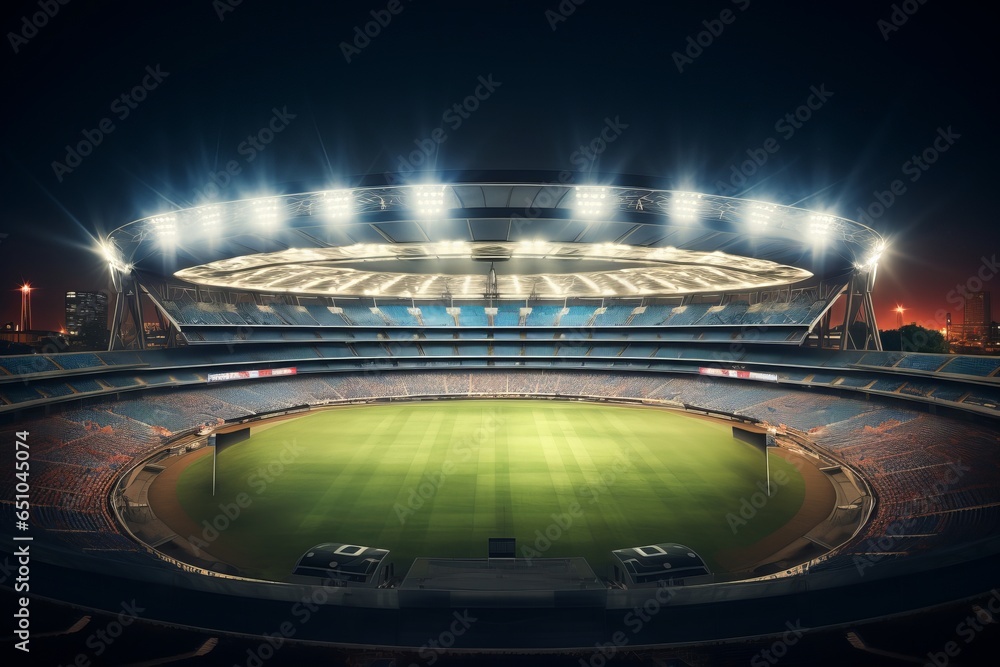 stadium lights at night Stock Photo | Adobe Stock