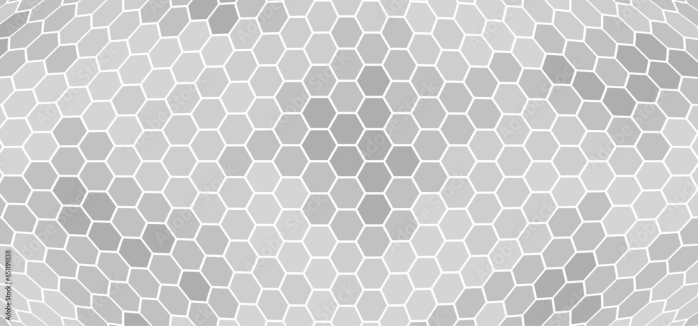 Gray, black, white beehive background. Honeycomb, bees hive cells pattern. Bee honey shapes ...
