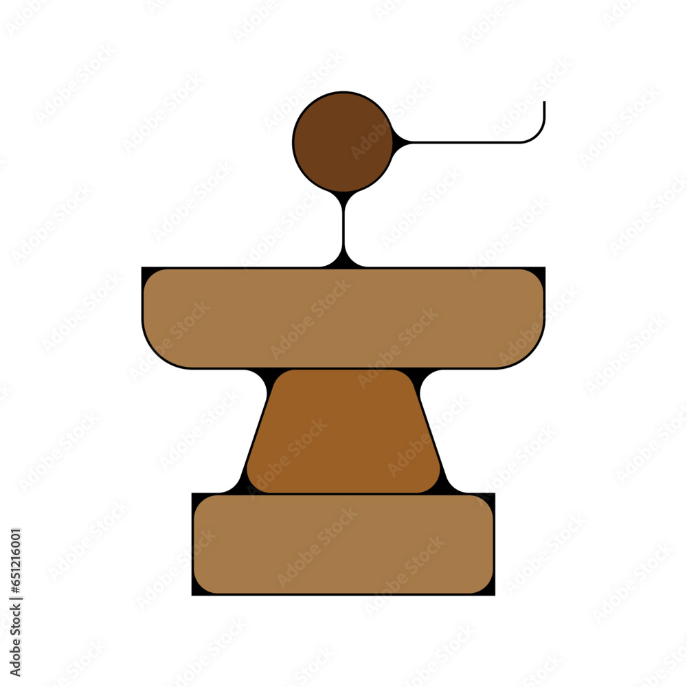picto logo icones et symbole moulin grinder cafe cafetiere machine a ...
